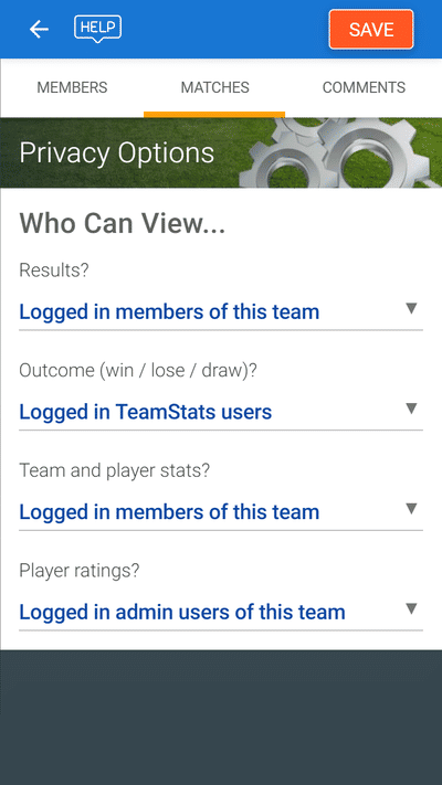 Football team management app features | TeamStats